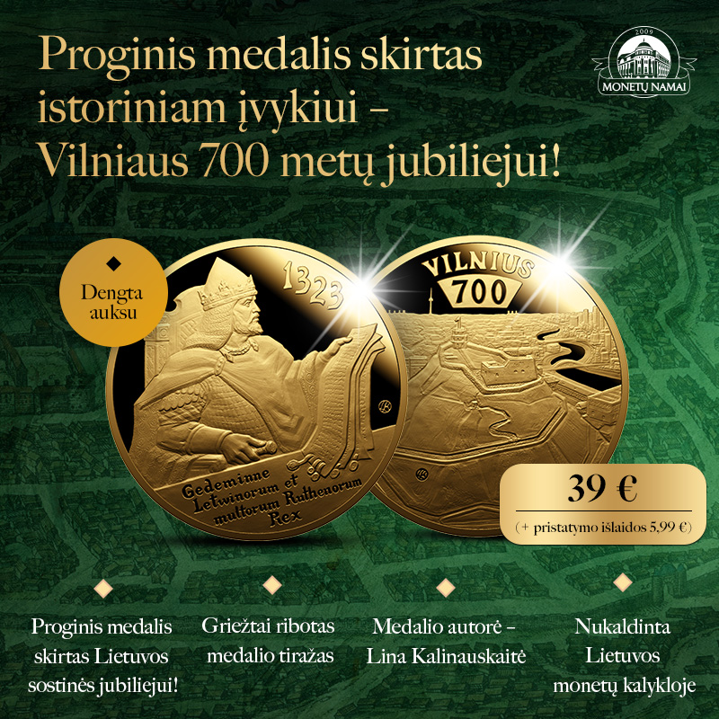 Paauksuotas medalis „Vilniui – 700 metų“